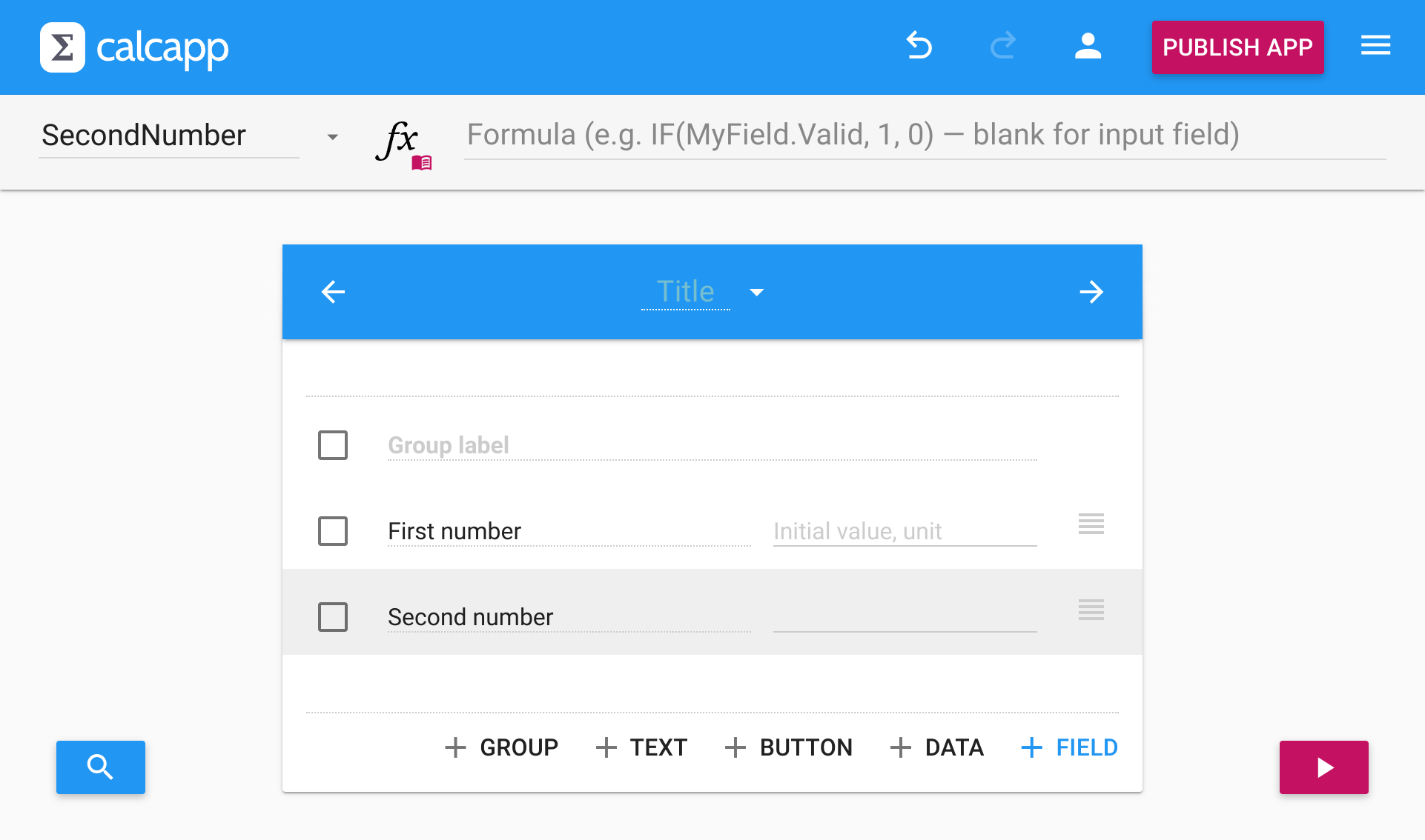 Getting started — Calcapp