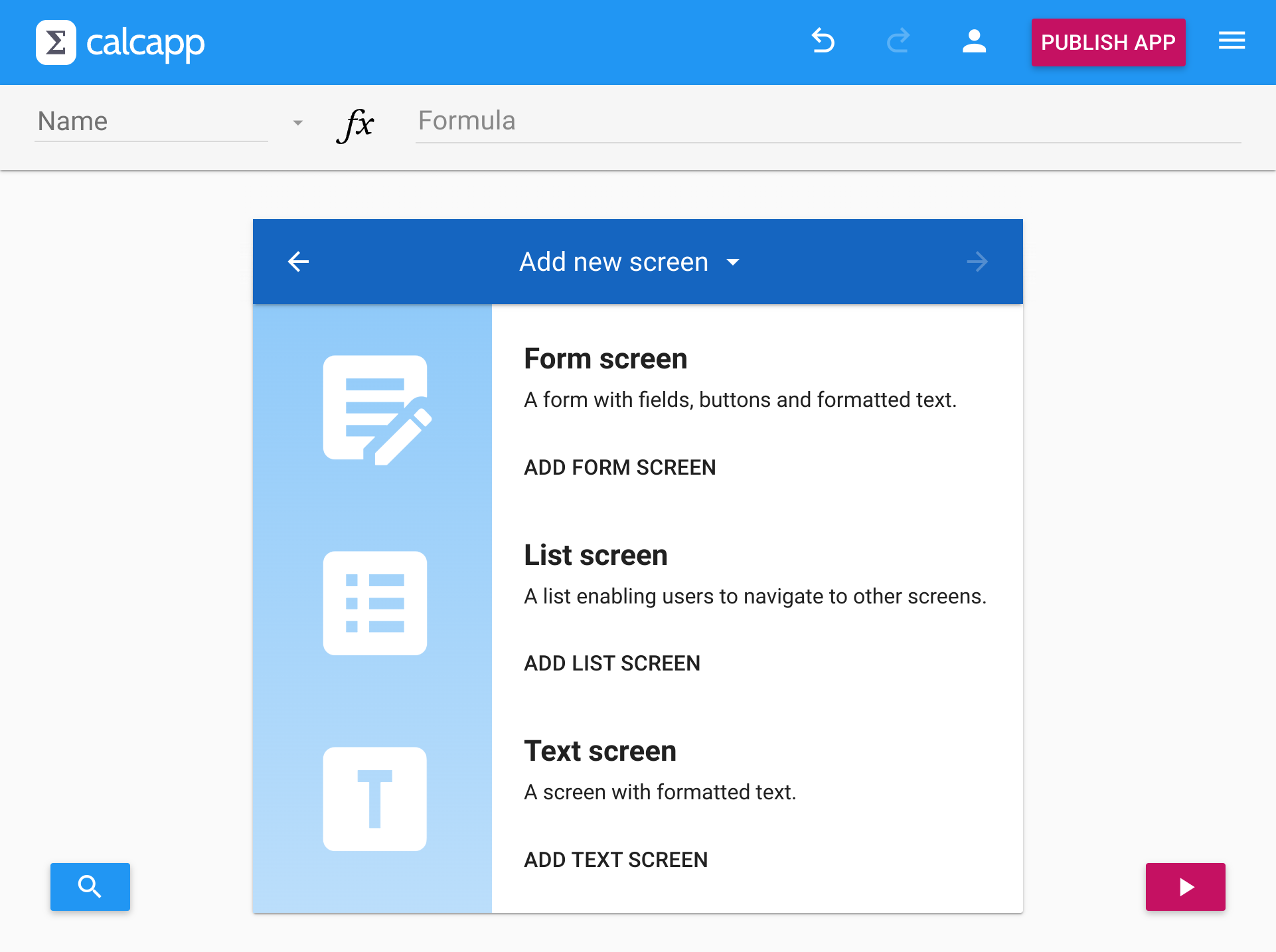 Getting started — Calcapp