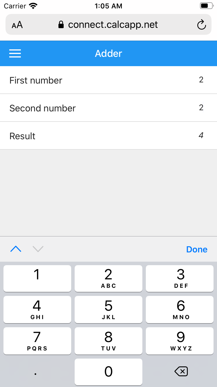 Getting started — Calcapp